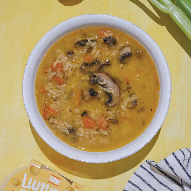 Creamy Mushroom & Lummus Rice Soup – Tarwi
